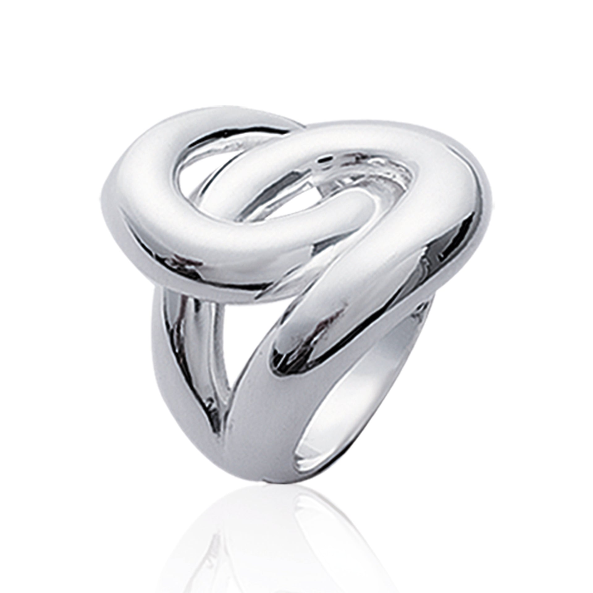 Line - Intertwined Silver Ring – Yasmeen Jewelry