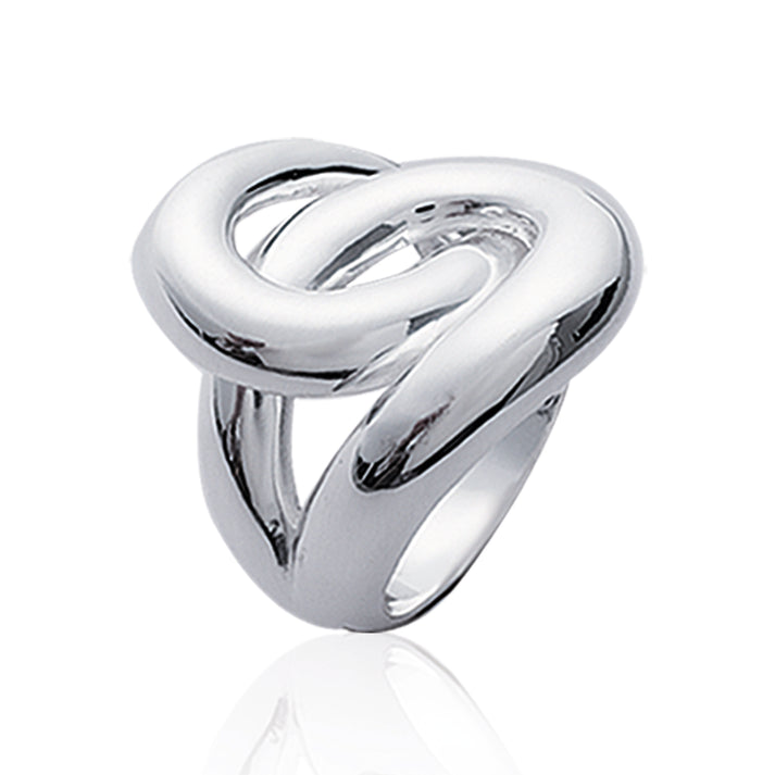 Line - Intertwined Silver Ring – Yasmeen Jewelry